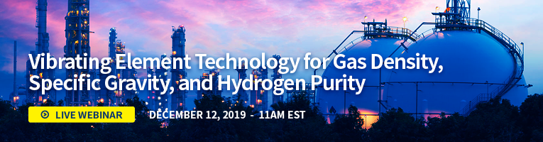 Webinar: Vibrating Element Technology for Gas Density, Specific Gravity ...