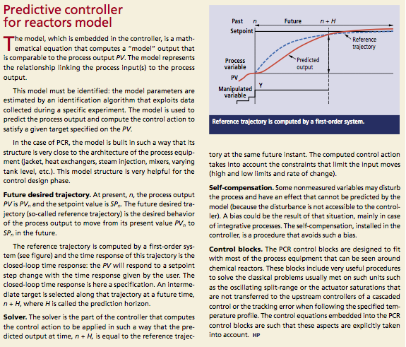 Model Based Predictive Control Increases Batch Reactor Production Yokogawa Electric Corporation